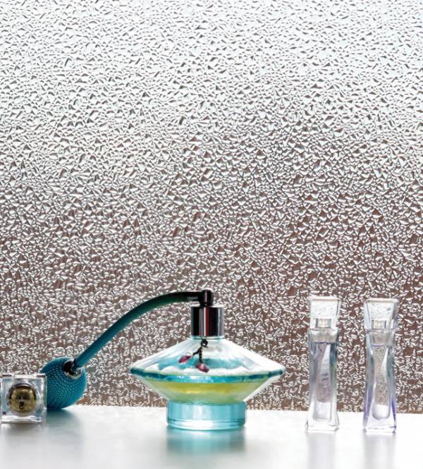 Ribbed glass film transparent & self-adhesive | made to measure