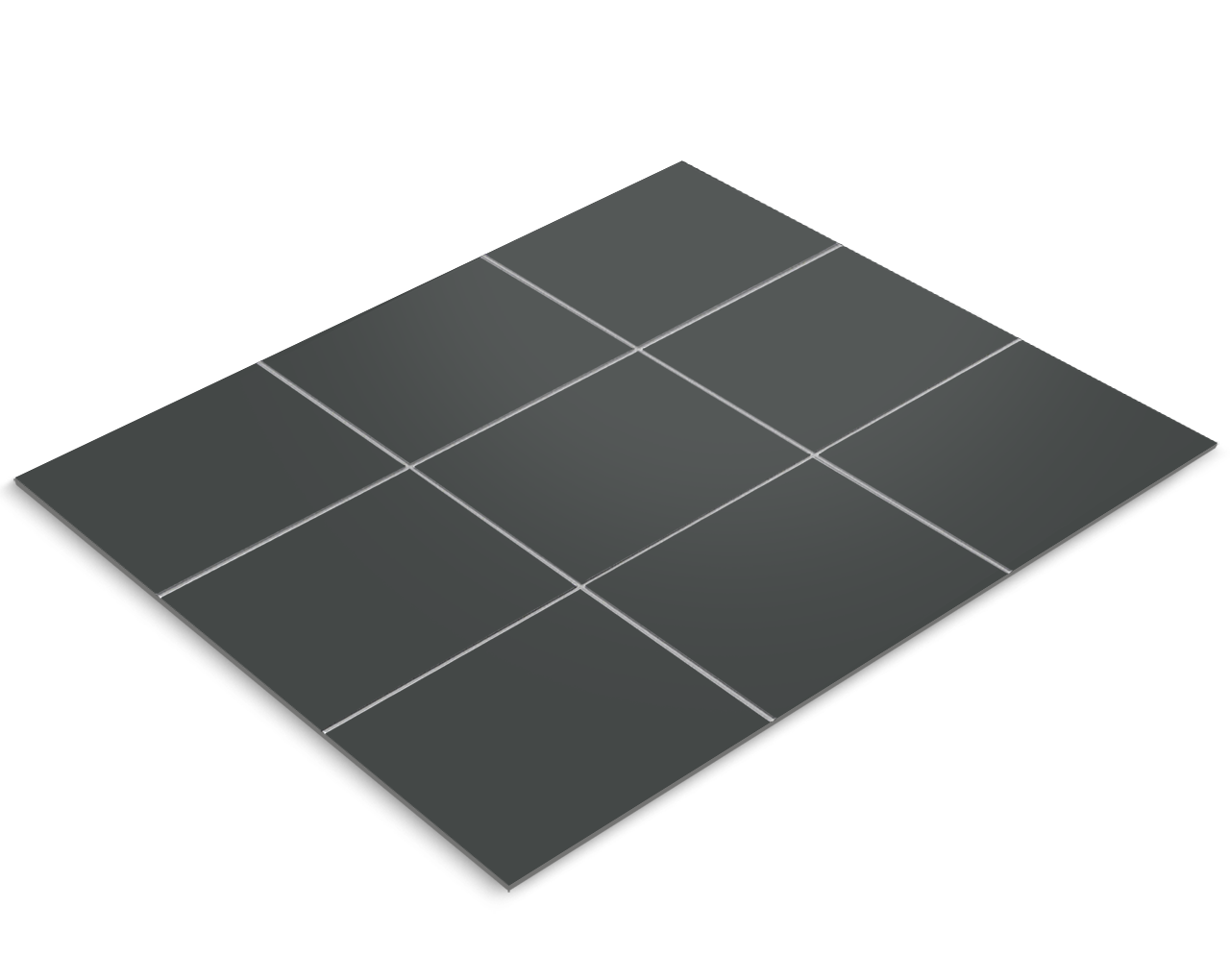 Tile sticker in basalt grey custom-fit size